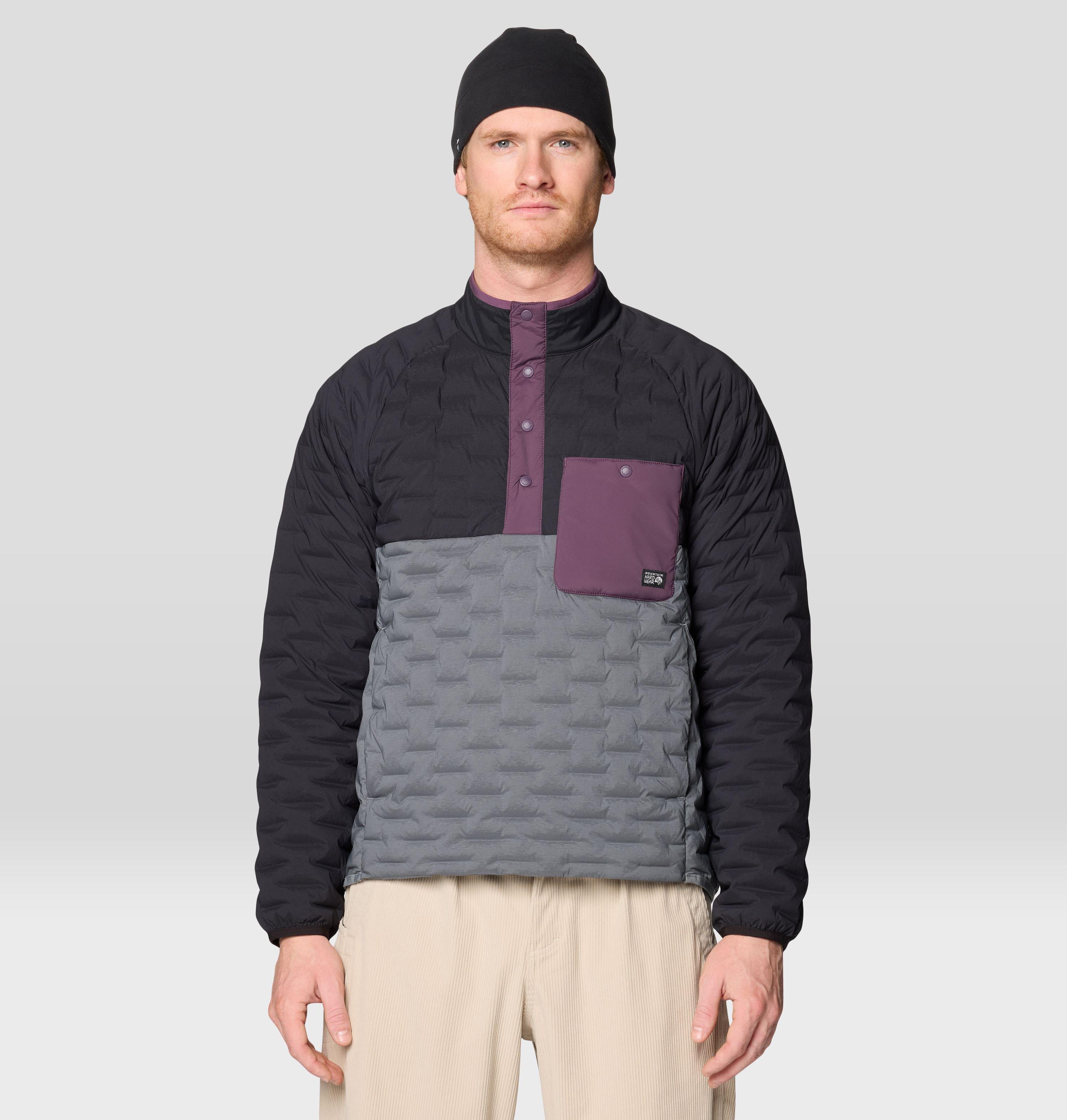 Click here for Mountain Hardwear Mens Stretchdown  Light Snap Nec... prices