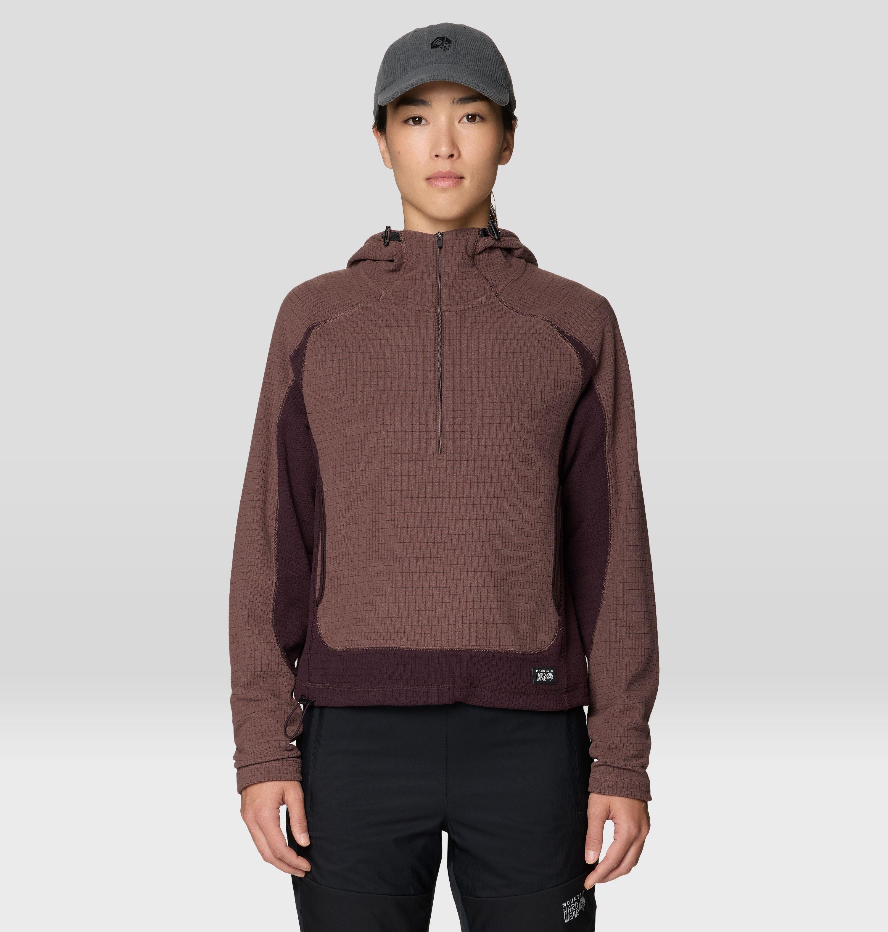 Click here for Mountain Hardwear Womens Summit Grid  Half Zip Hoo... prices
